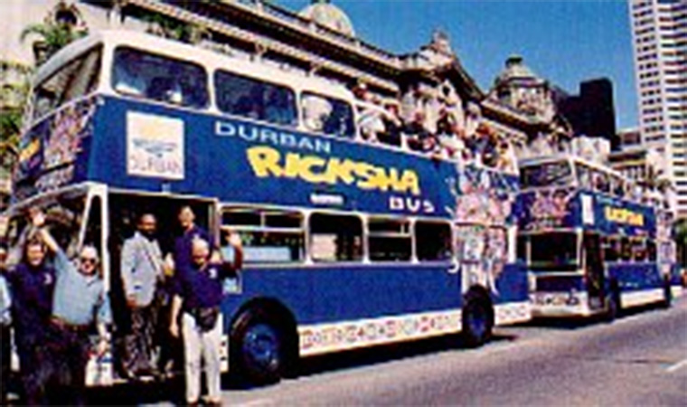 Buses in South Africa-Durban Rickshaw Bus